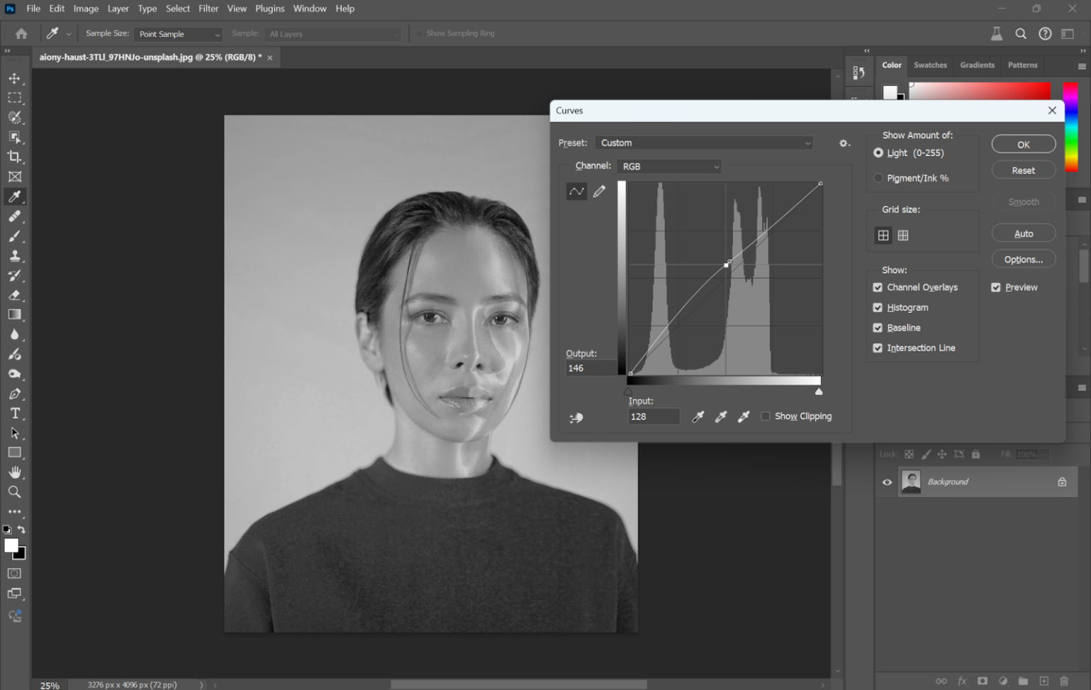 Cara edit foto hitam putih online