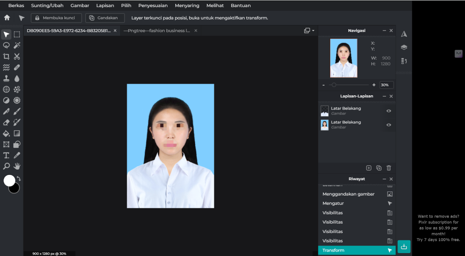 Cara edit foto pakai kemeja putih online