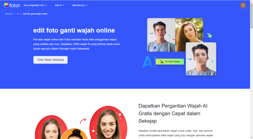Cara edit foto wajah ke badan orang lain