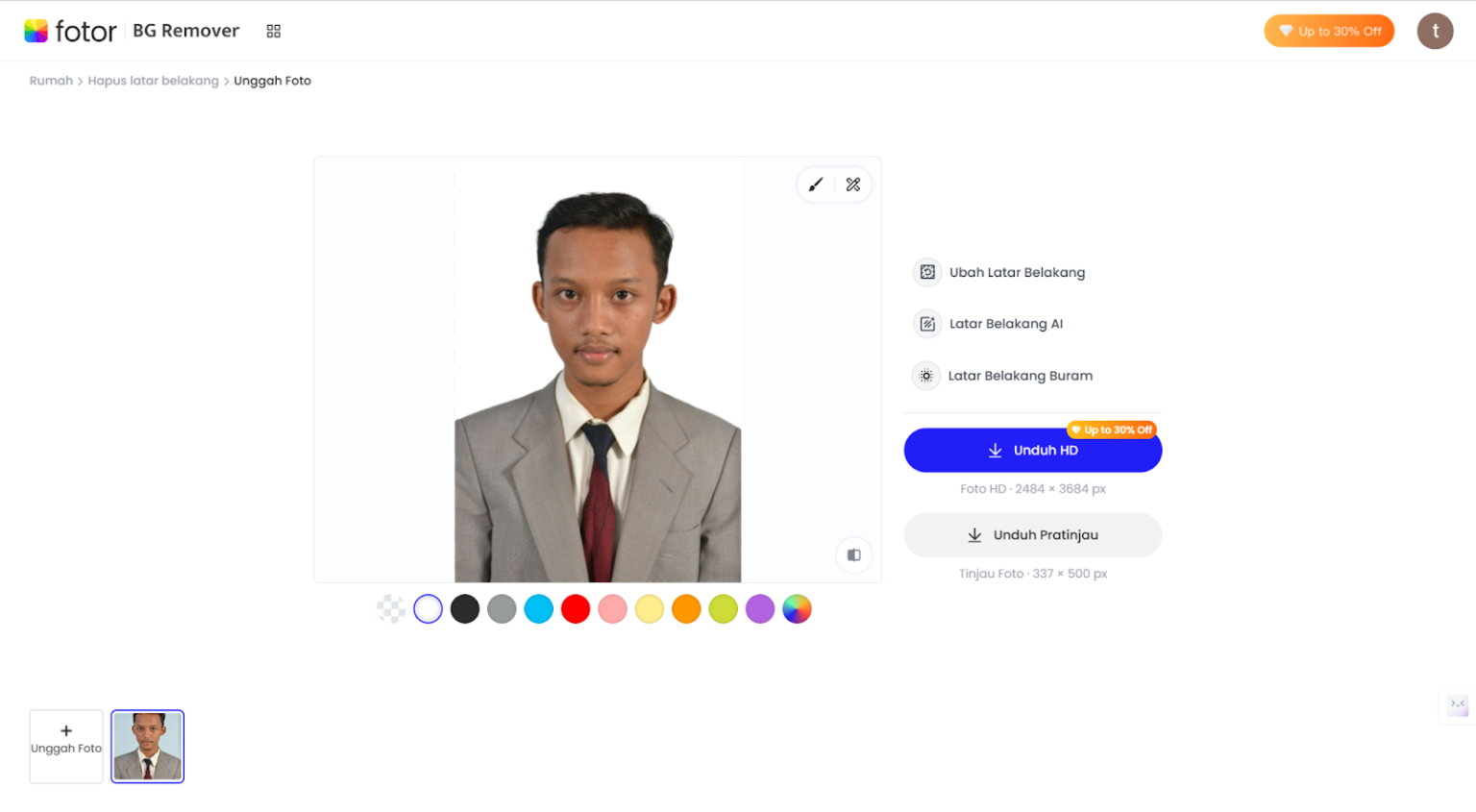 Cara edit foto background putih polos?