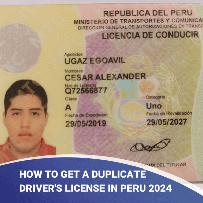 How to Get a Duplicate Driver's License in Peru 2024