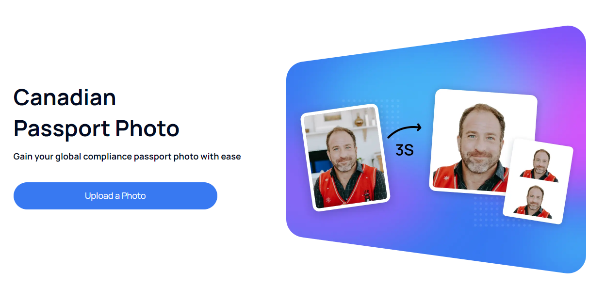 Get Canadian Passport Size Photo Online in 3 Seconds