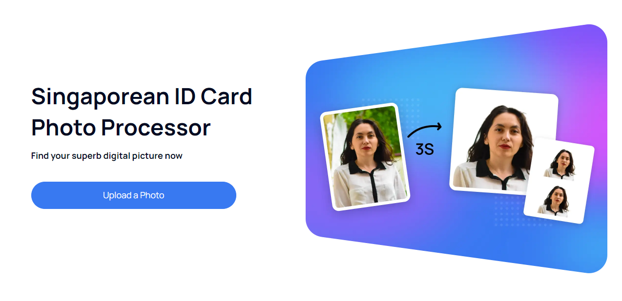 Singaporean ID Card Photo Generator - Lower Cost & Higher Efficiency