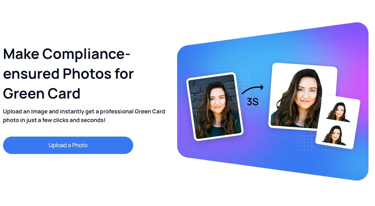 Make Compliant Green Card Photo Online with A Few Clicks