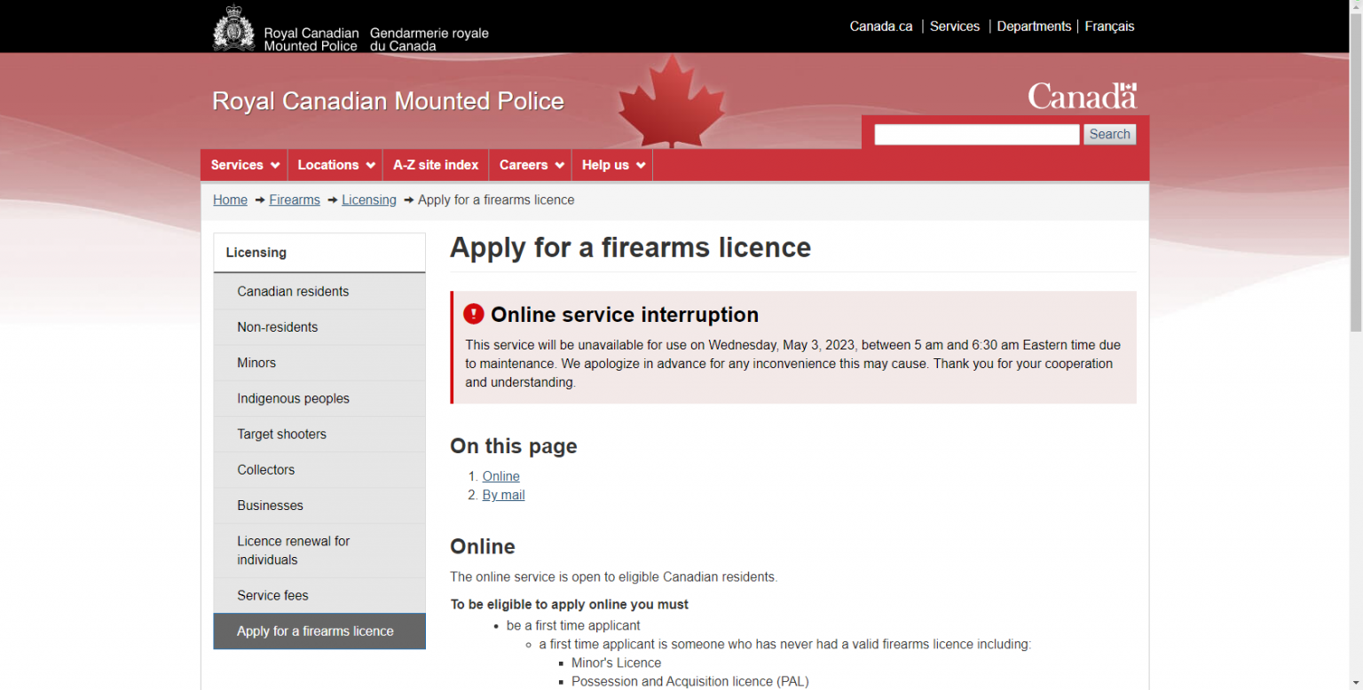 How to Apply for or Renew Firearms License in Canada