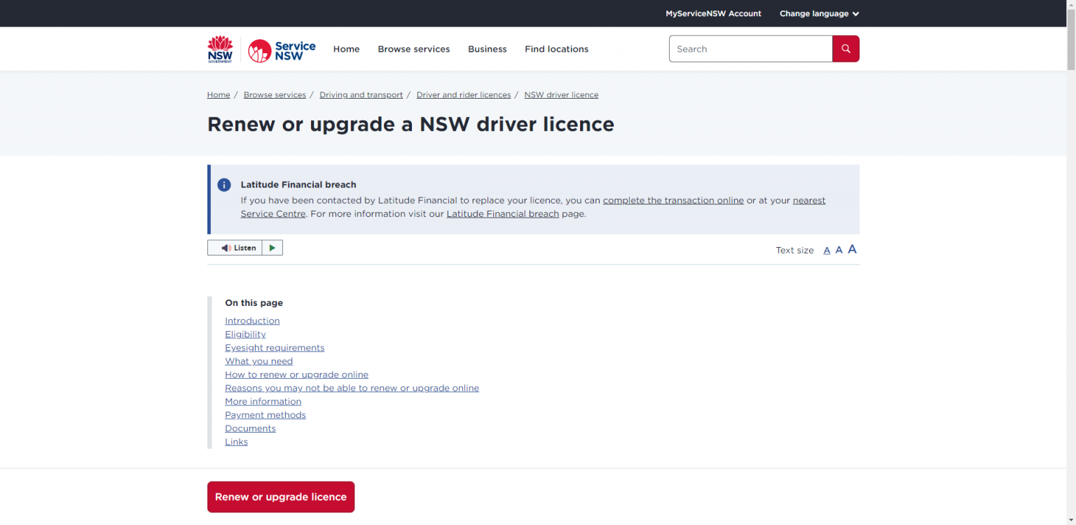 How to Renew Australian NSW Driving License in 2024
