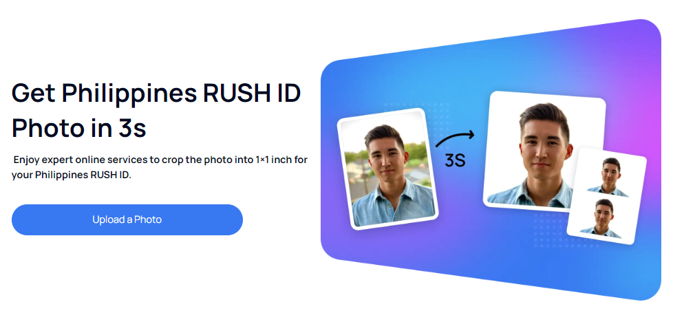 Create Photos for Philippines RUSH ID at Home with One Click!
