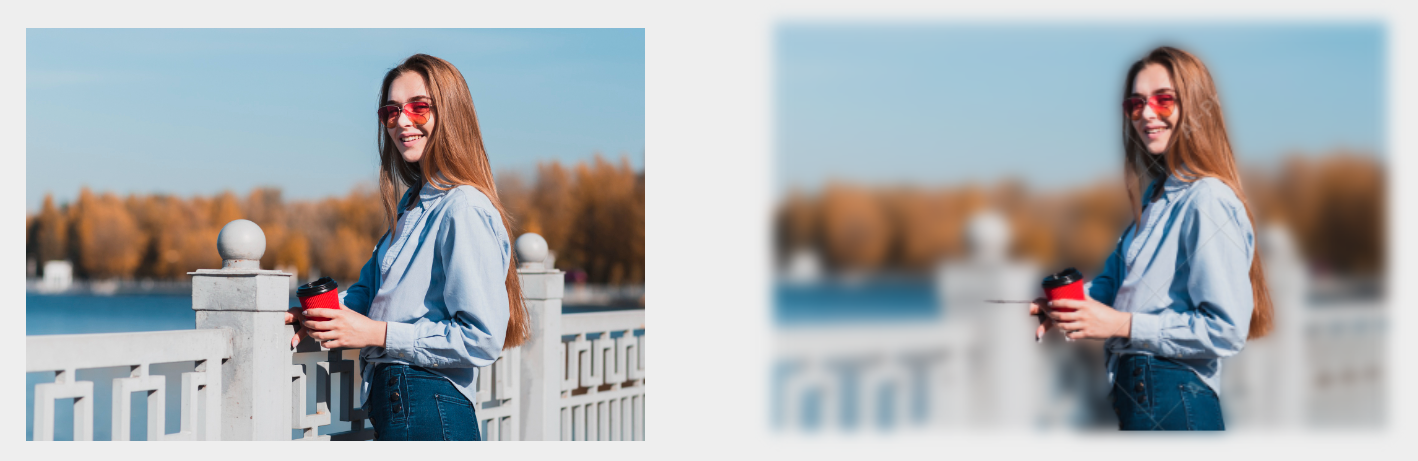 How to Blur Photo Background with and without GIMP?