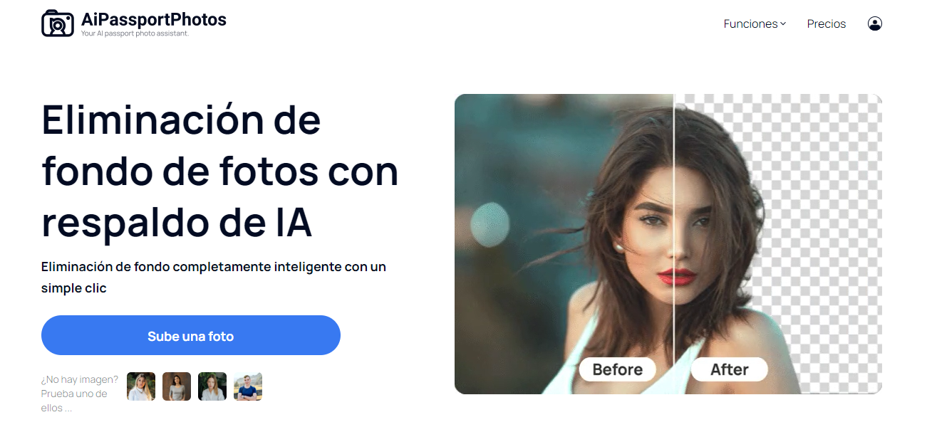 Quitar automáticamente el fondo de la foto y obtenga un resultado impecable