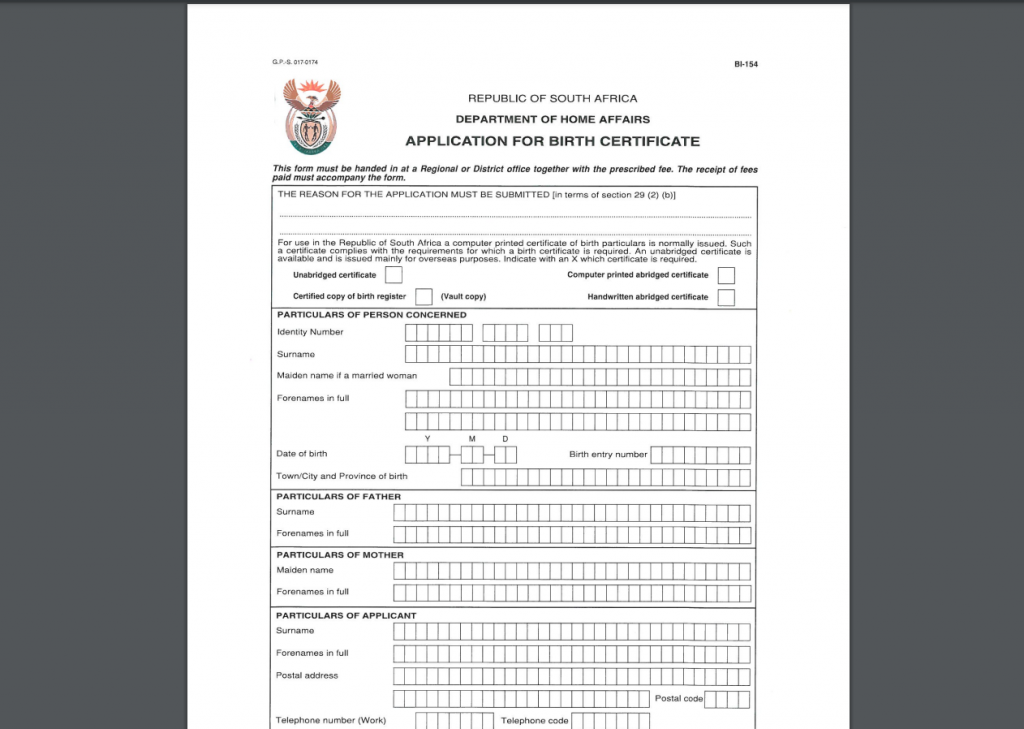 How to Get a South African Unabridged Birth Certificate Quickly