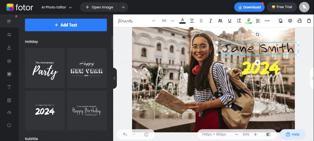 How to Add Name and Date in Photo Online