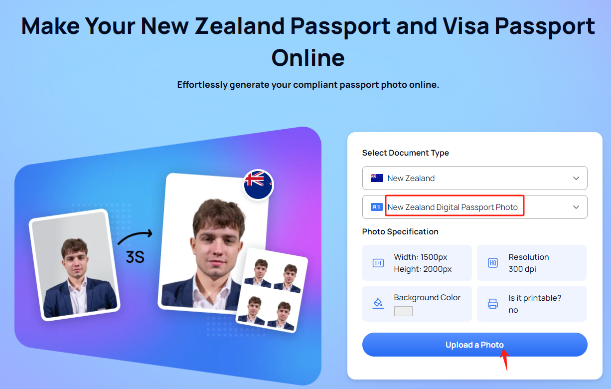 NZ Passport Renewal for Adults & Child