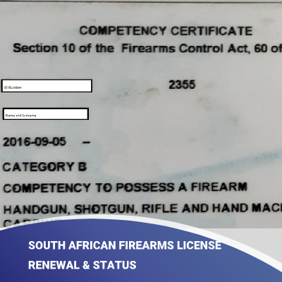 South African Firearms License Renewal & Status