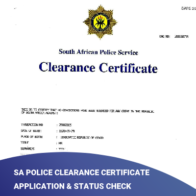 SA Police Clearance Certificate Application & Status Check