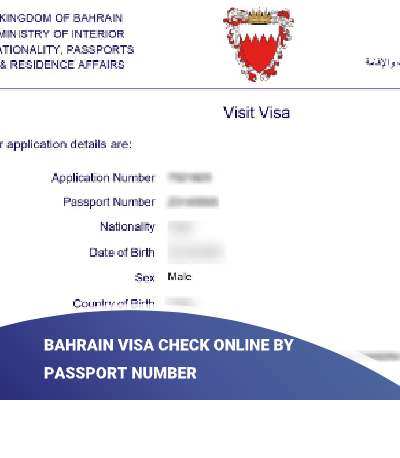 Bahrain Visa Check Online by Passport Number