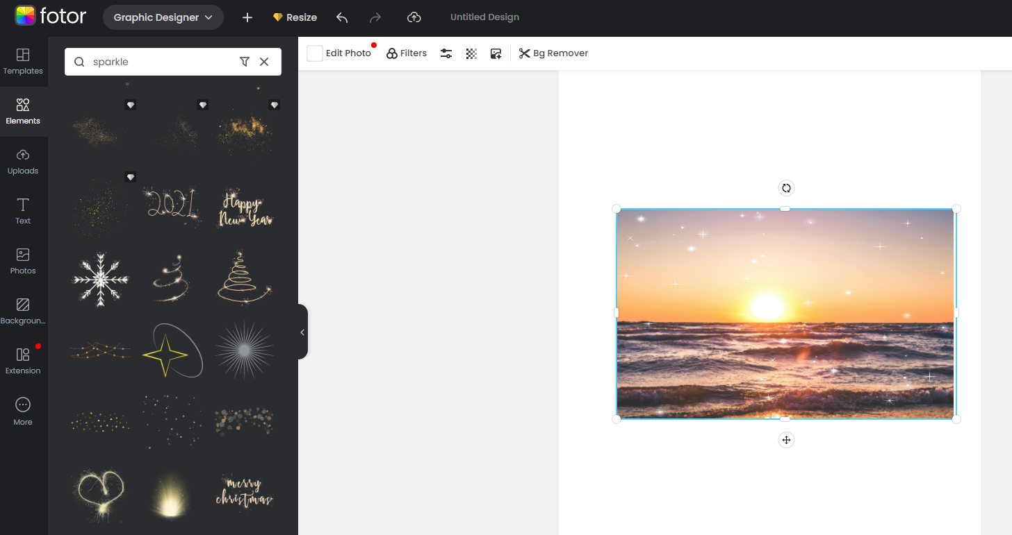 How to Add Sparkle Filter to Photo