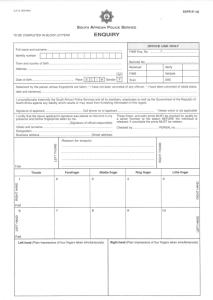 Free Criminal Record Check with ID Number in South Africa