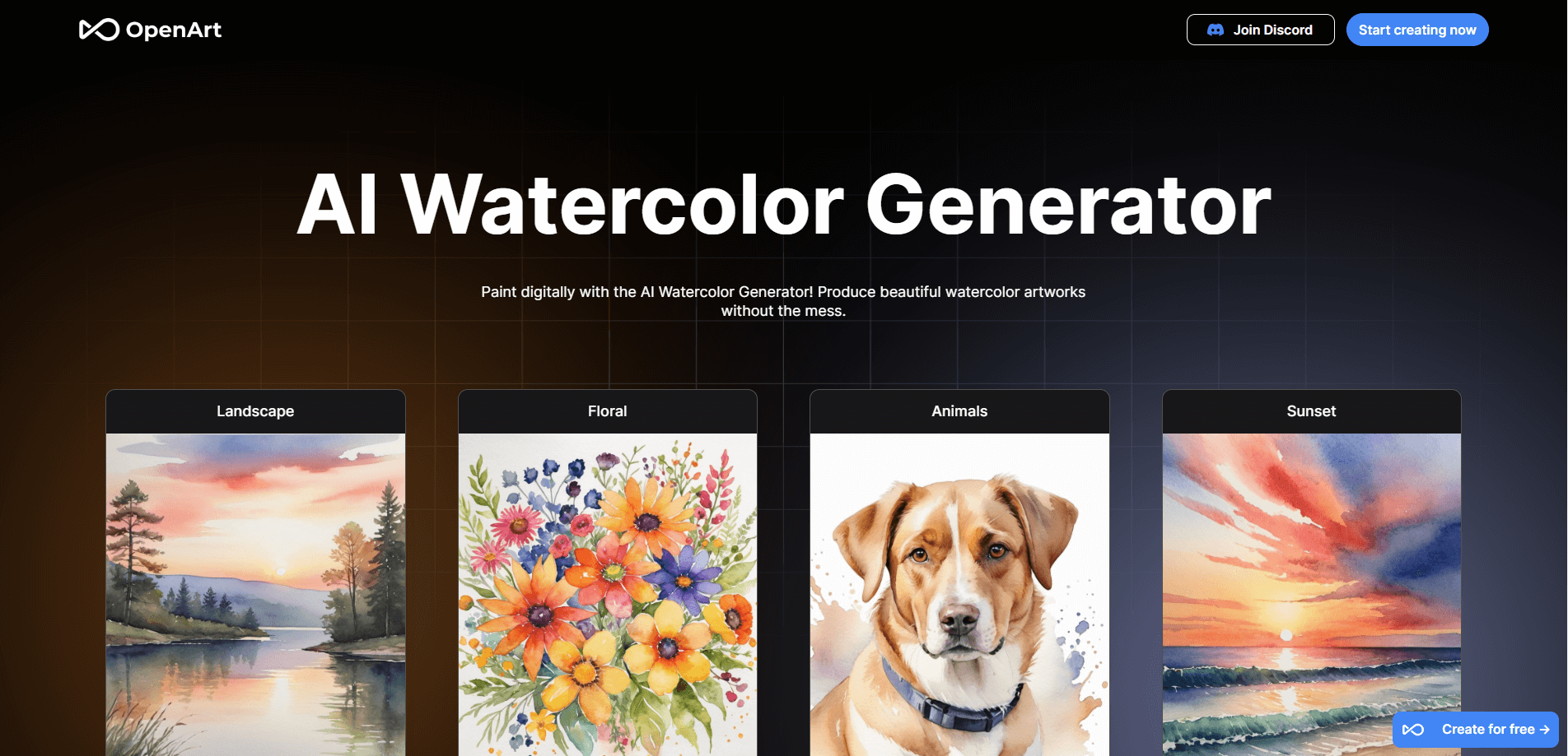 Best Free AI Watercolor Generators in 2024
