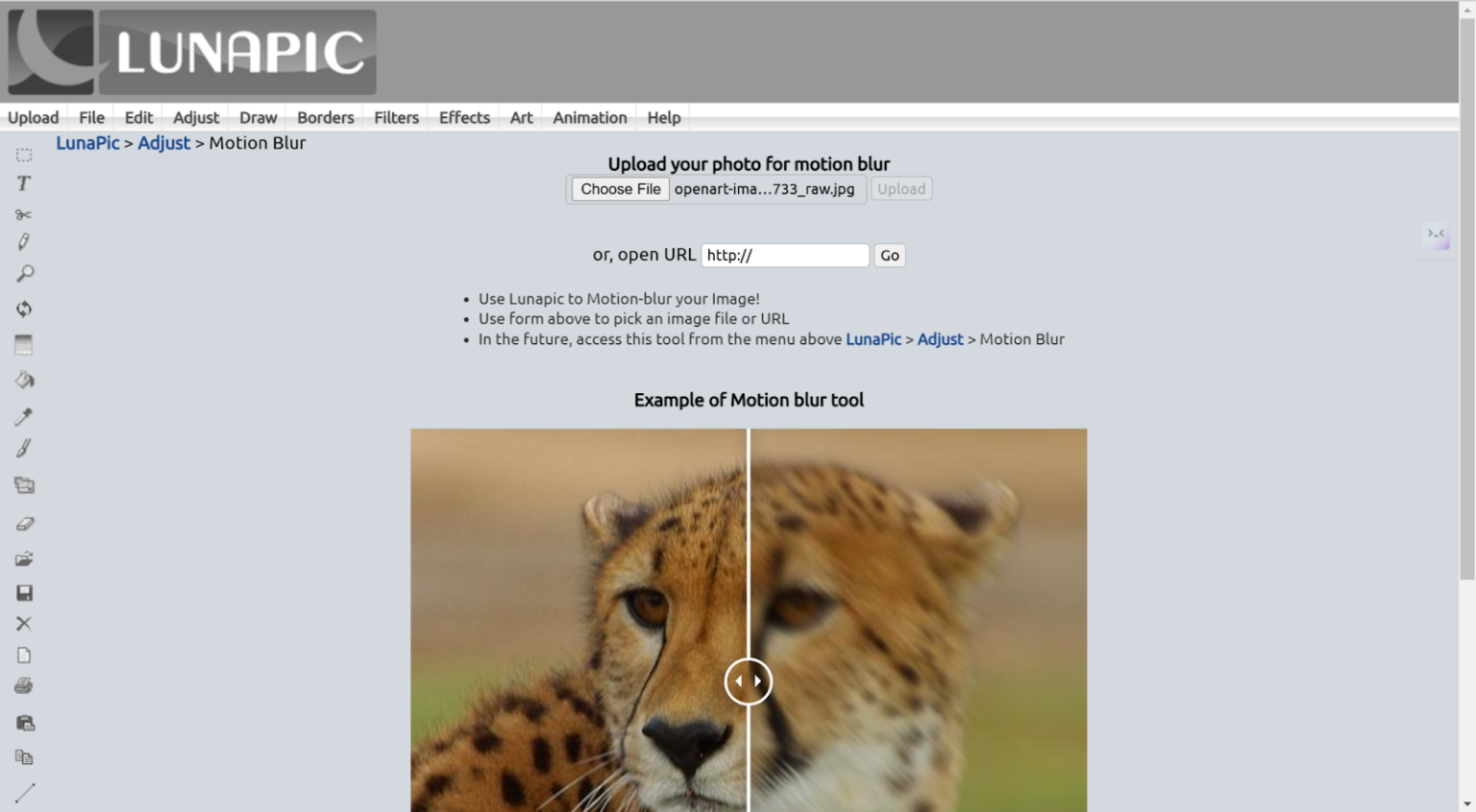 How to Add Motion Blur Effect to Photos Online