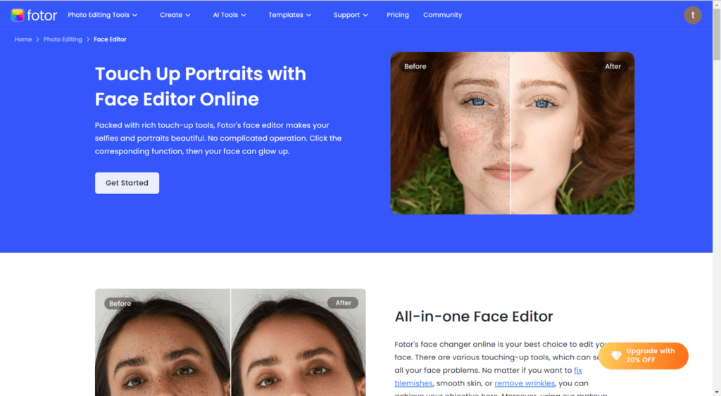 Online Editor & Apps for Face Reshaping