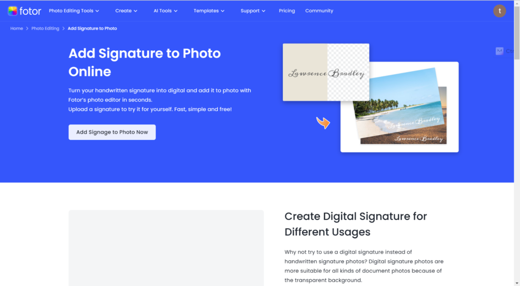 How to Add Signature to Photo Online Free