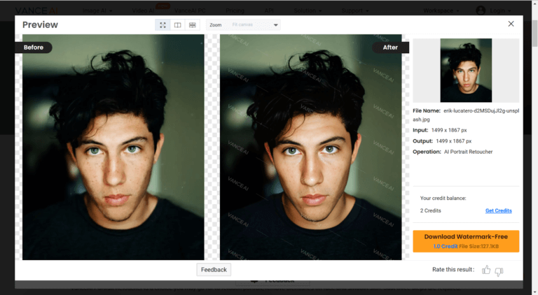 Top 11 AI Face Enhancer to Beautify Portrait Photo