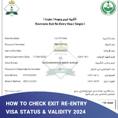 How to Check Exit Re-entry Visa Status & Validity 2024
