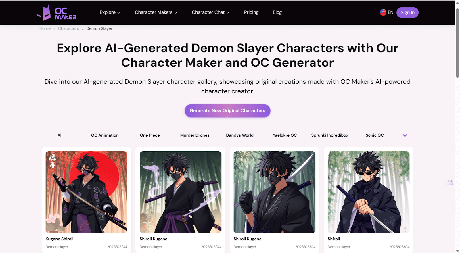 Best Demon Slayer OC Generators of 2025: Tools for Fans & Roleplayers