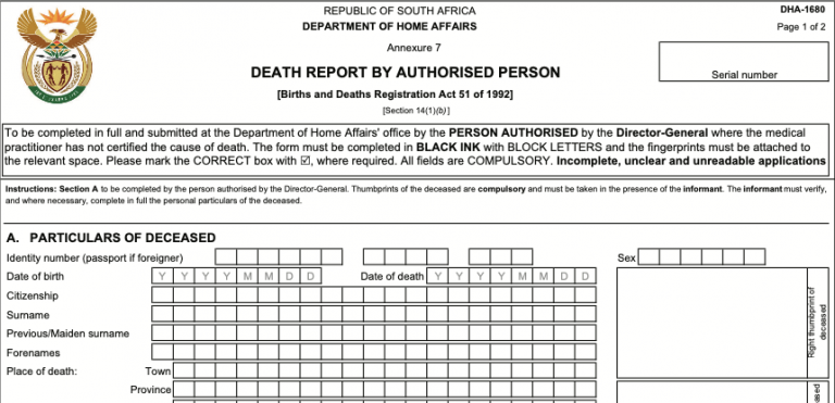 How to Check Death Certificate Online in South Africa