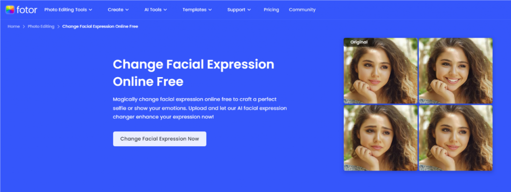 How to Change Face Expression Online with AI