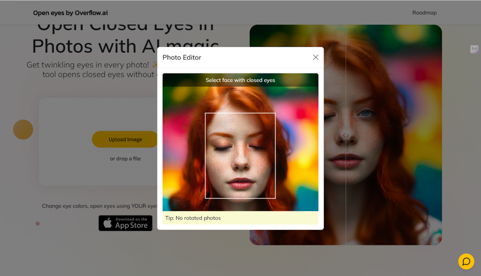 How to Open Closed Eyes in a Photo Online