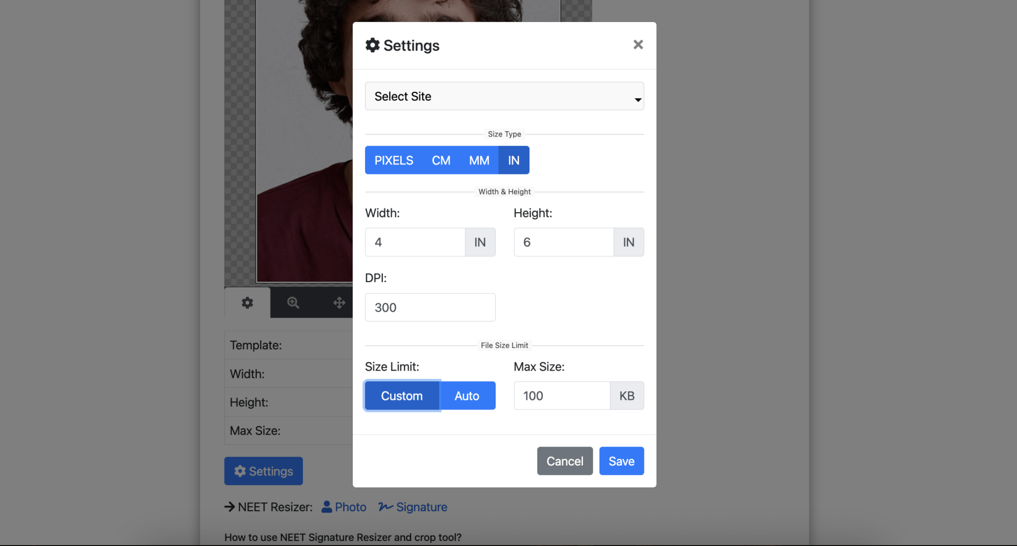 How to Convert Image to Postcard Size for NEET Application