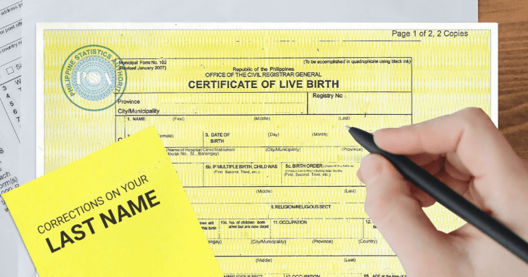 How to Change Surname in Birth Certificate Philippines