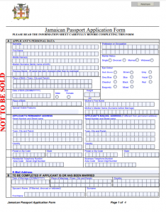 How to Renew Jamaican Passports in USA