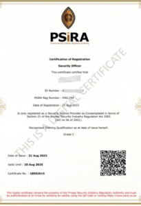 PSiRA Check with ID Number 2025