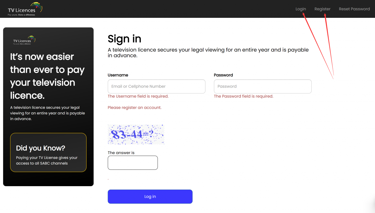 TV License Check with ID Number 2024