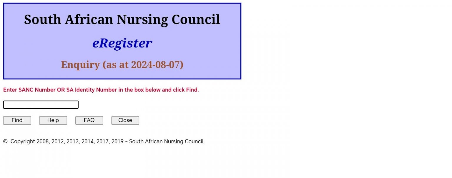 How to Check My SANC Registration Status