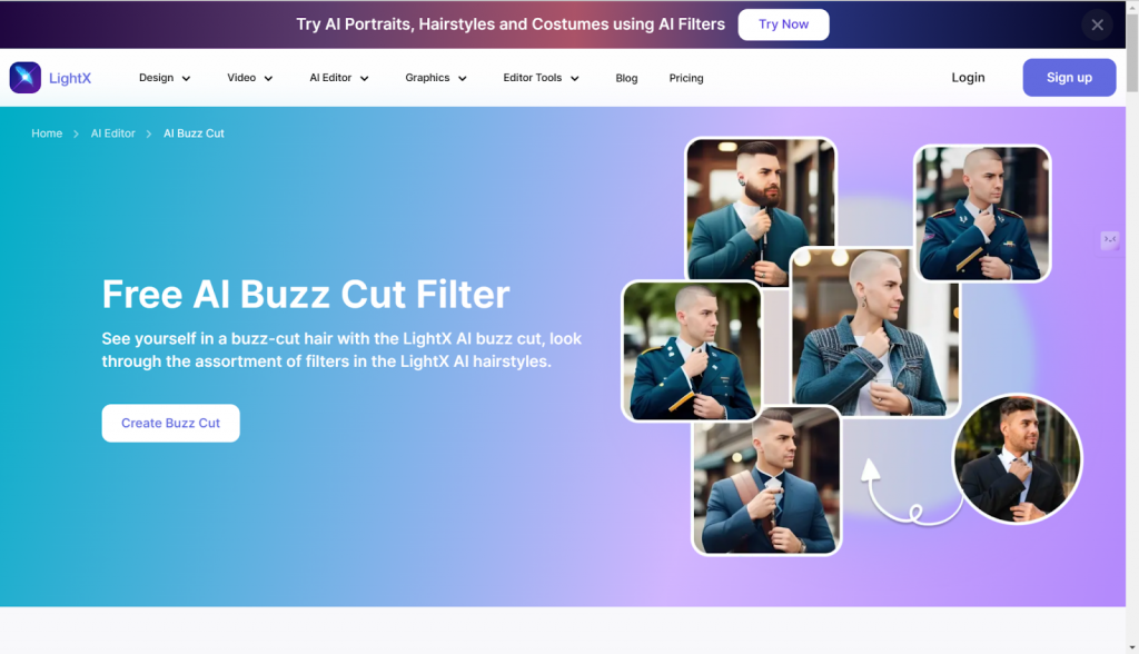 How to Use Buzz Cut Filter to Try New Hairstyles