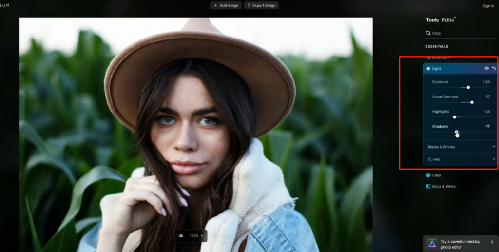 Top 5 Light Photo Editor Online 2024