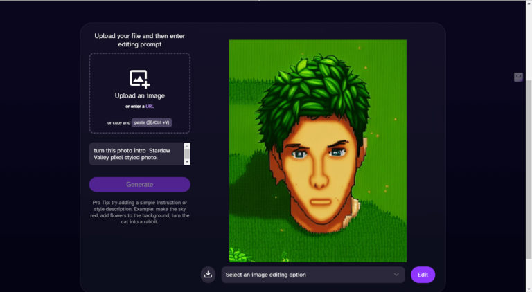 How to Turn a Picture into a Stardew Valley Character with AI