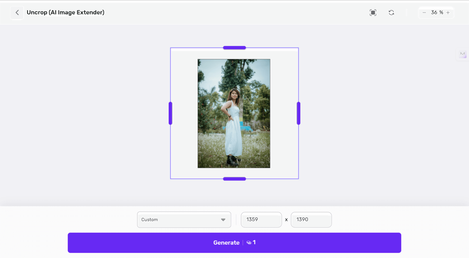 How to Uncrop Image Online Free 2024