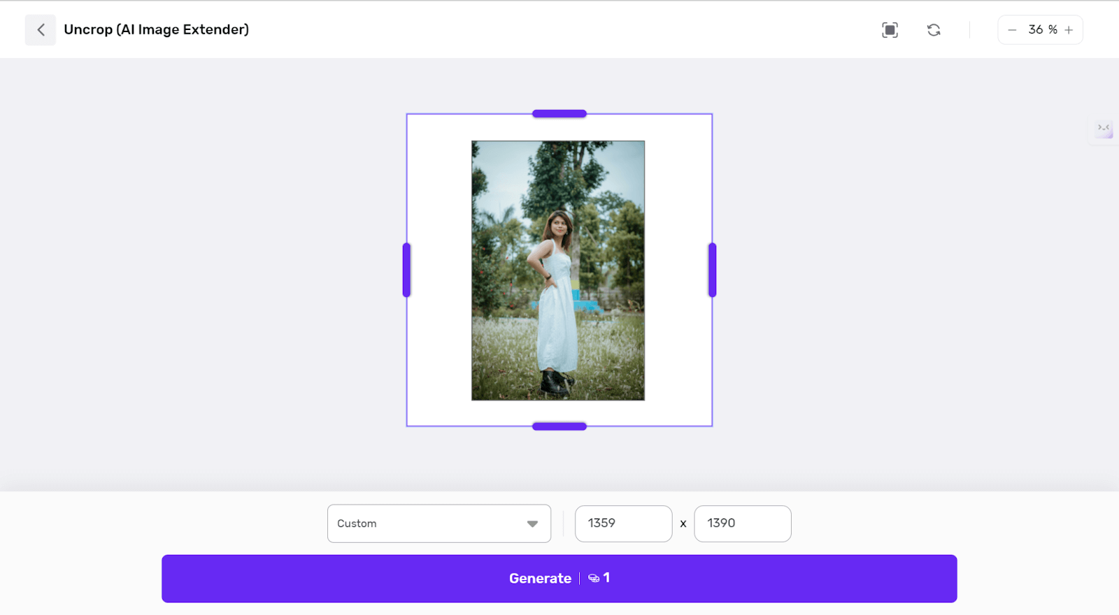 How to Uncrop Image Online Free 2024