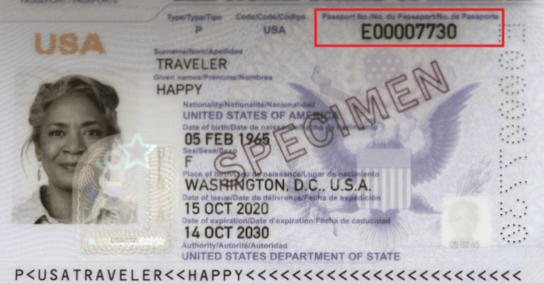 Where To Find Passport Book Number